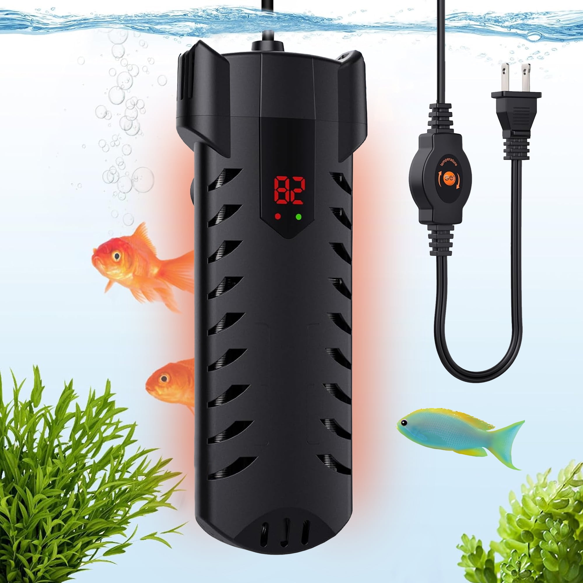 ForYourParty.com Aquarium Heater, 300W Submersible Fish Tank Heater ...