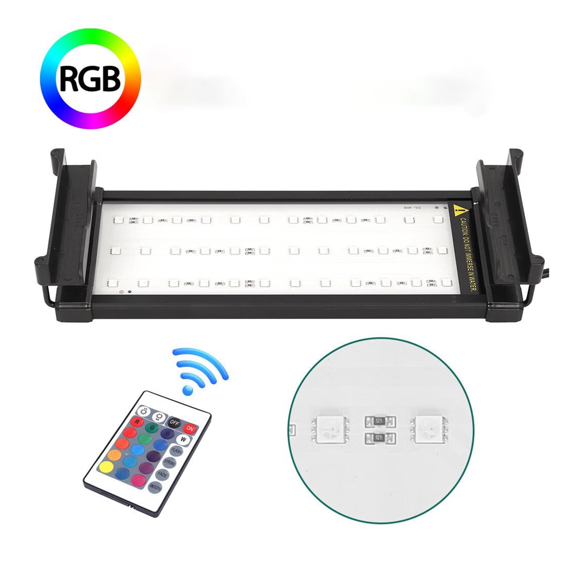 Aquarium Hood Lighting Color RGB Aquarium Plant Lamp Color Changing ...