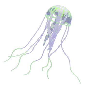 6 Pack of Floating Neon Artificial Jellyfish - Fish Tank Aquarium ...