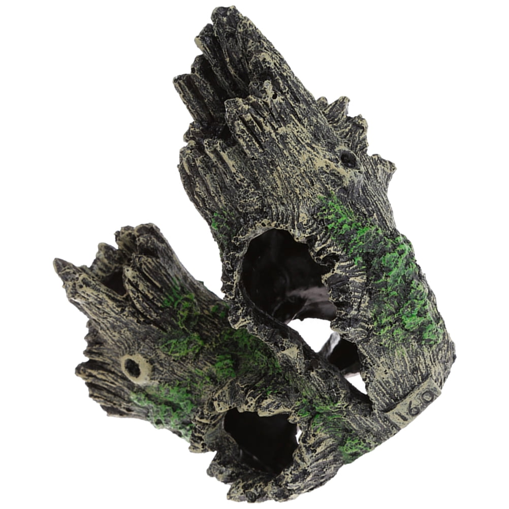 Aquarium Landscape Tree Stump Trunk Fish Hiding Trunk Tank Decoration ...