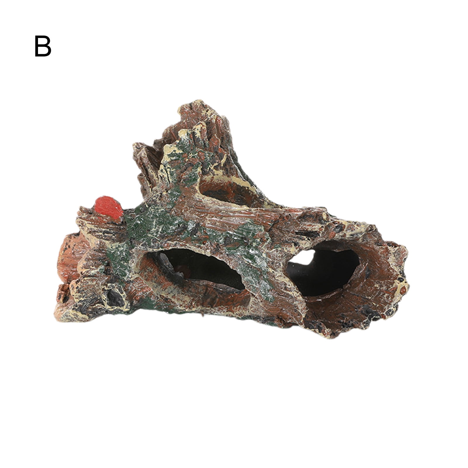 Aquarium Landscaping Tree Stump Hole Rock Cave , Artificial Tree Root ...