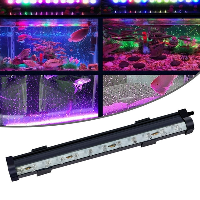 Walmart Aquarium Light, 9.8" LED Fish Tank Lights, RGB Color Changing ...