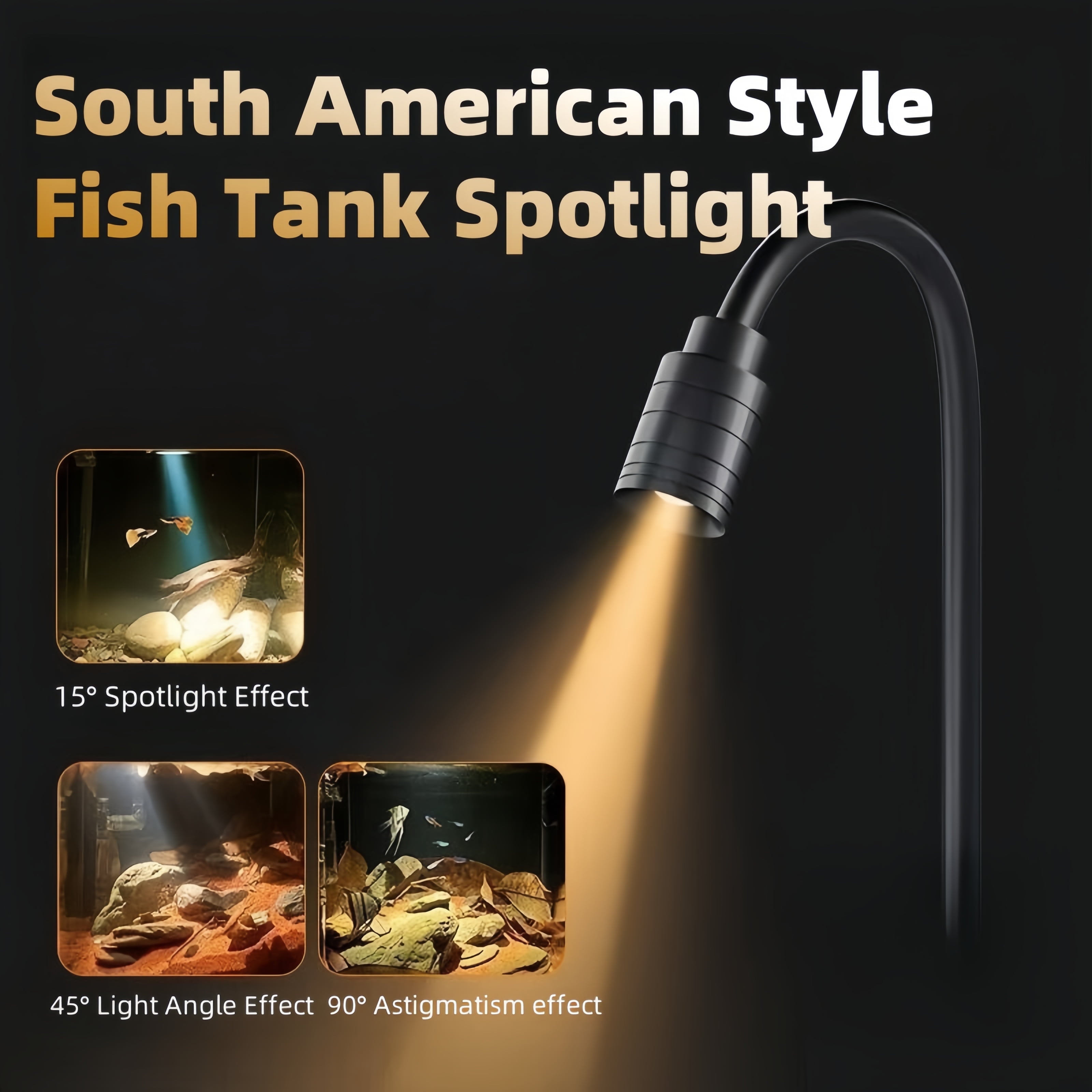 Aquarium Light Full Spectrum Fish Tank Lights LED Zoom Lights for ...