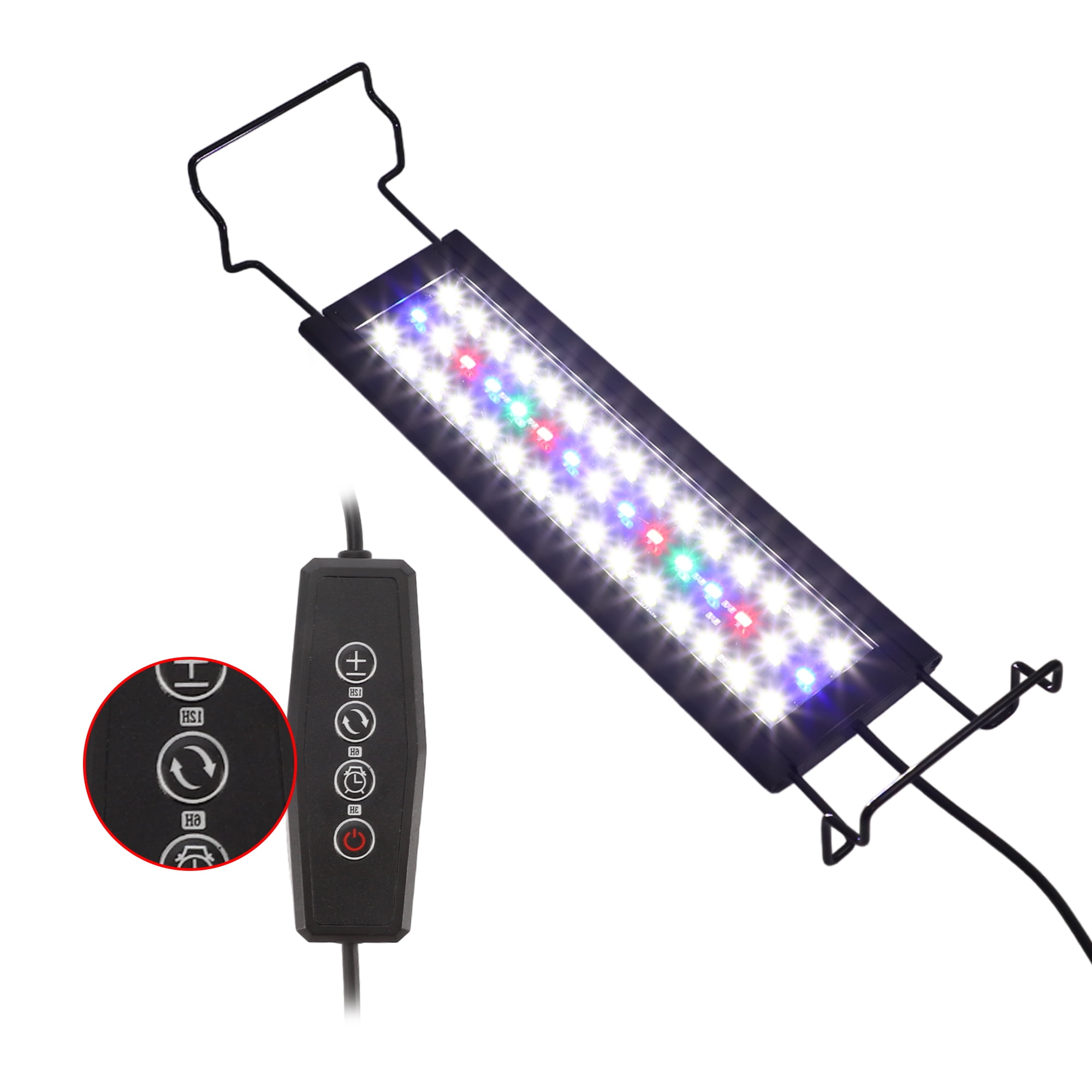 Aquarium Light LED Fish Tank Light Aquarium Light W/ Timer W ...