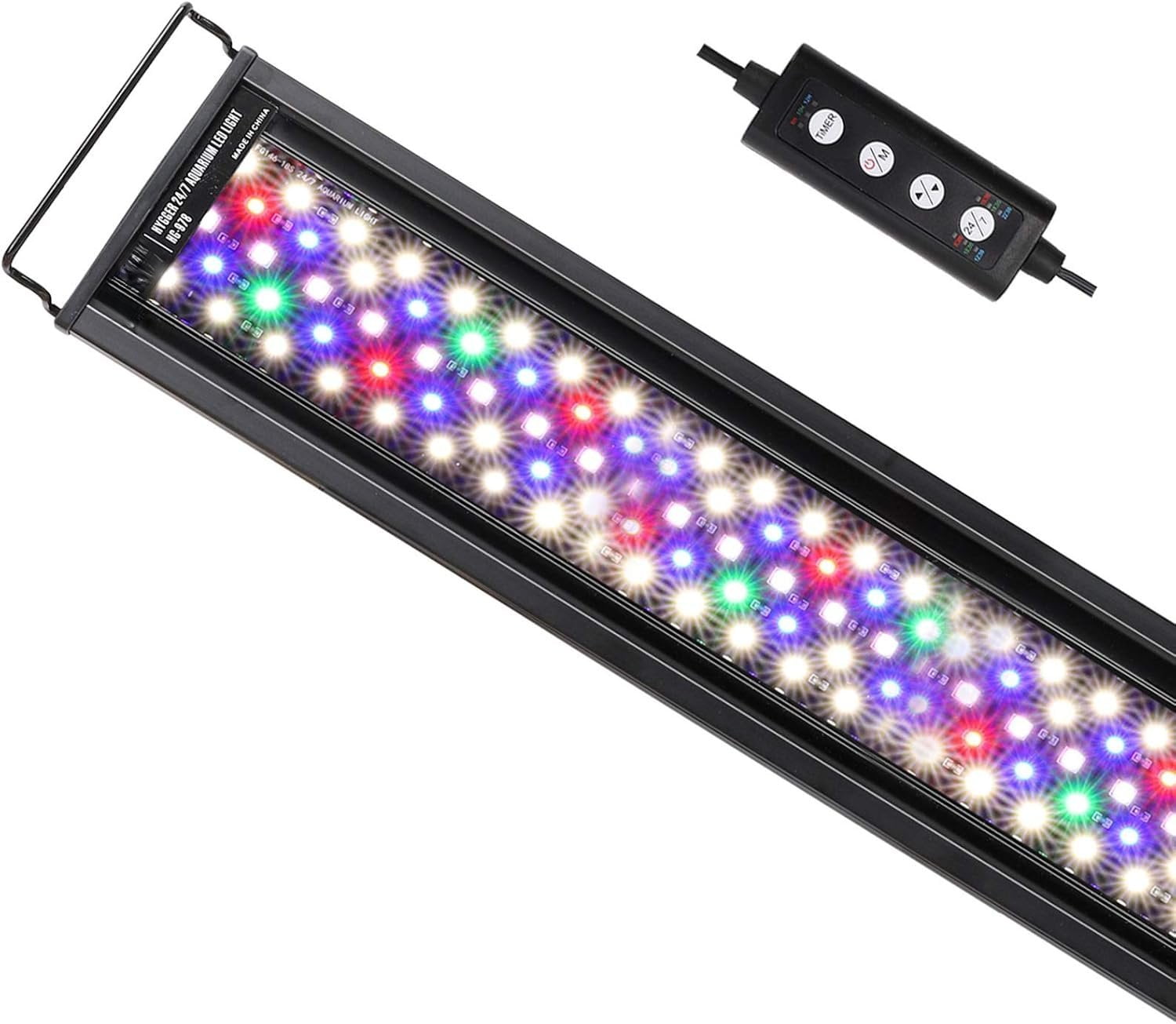 Aquarium Light with Timer, 24/7 Lighting Cycle & DIY Mode, Full Fish ...