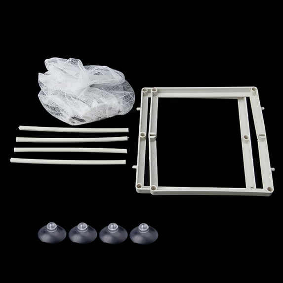 Aquarium Mesh Hatchery Fish Fry Breeder Incubator Box with Suction Cups ...