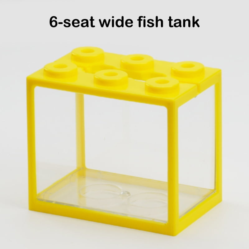Aquarium Mini Fish Tank Reptile Pet LED Light Box Stackable Aquarium ...