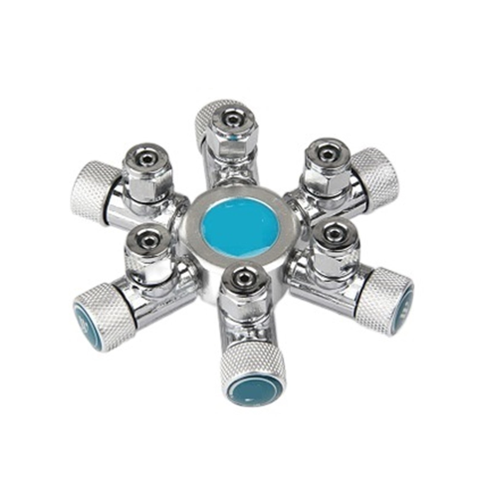 Aquarium Multi Way CO2 Spliter Distributor Divider Needle Valve ...