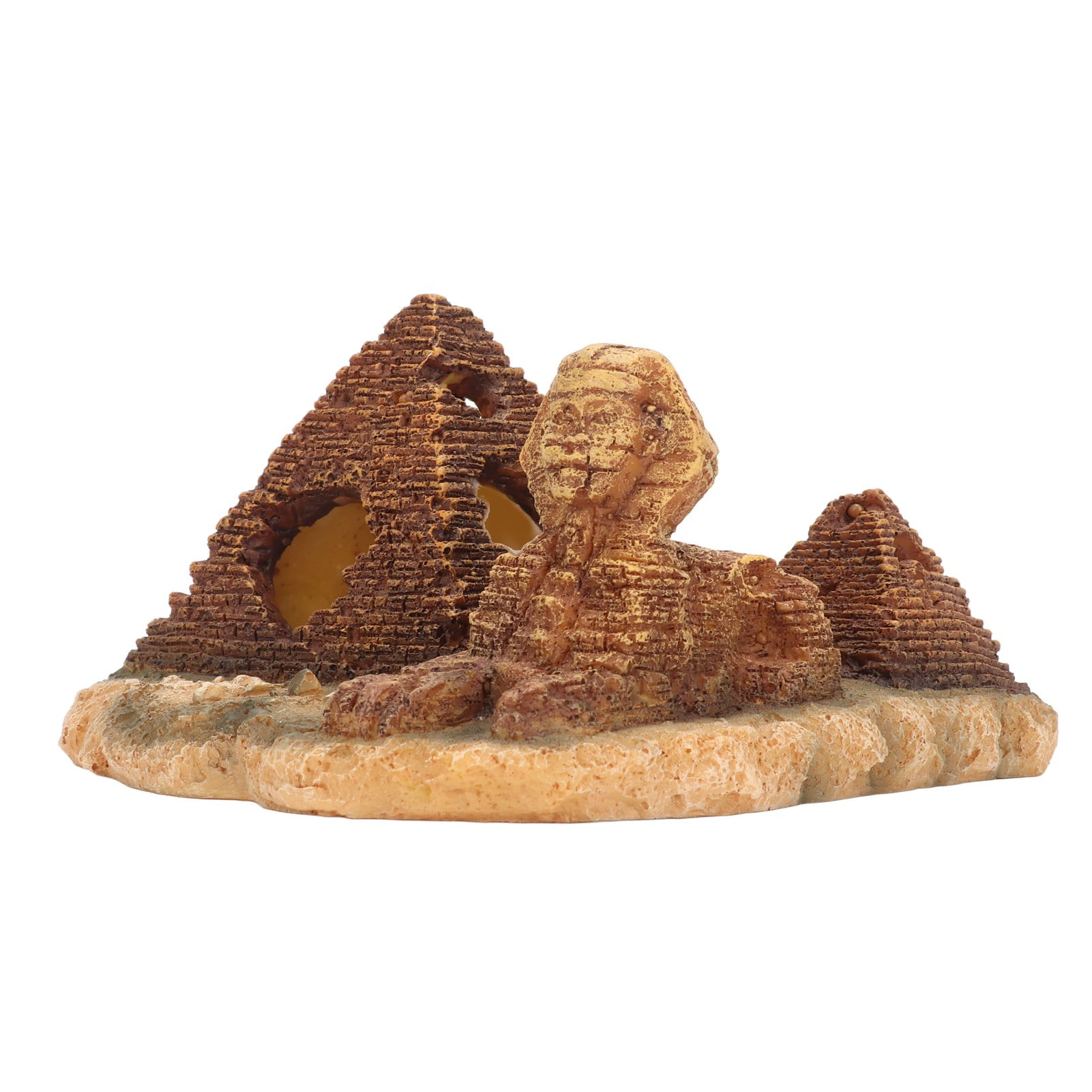 Aquarium Ornaments Fish Tank Hideouts, Aquarium Pyramid Decor Realistic ...