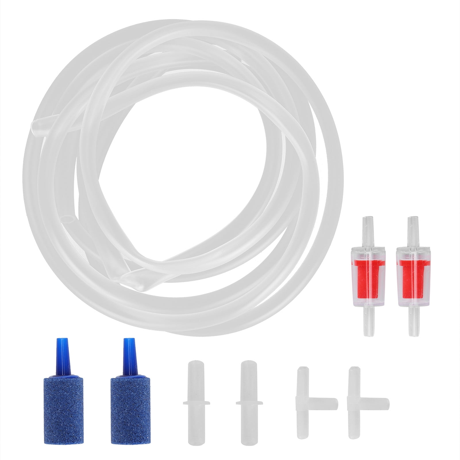 Aquarium Oxygen Tube Check Valve Fish Tank Bubble Stone Set Aquarium ...
