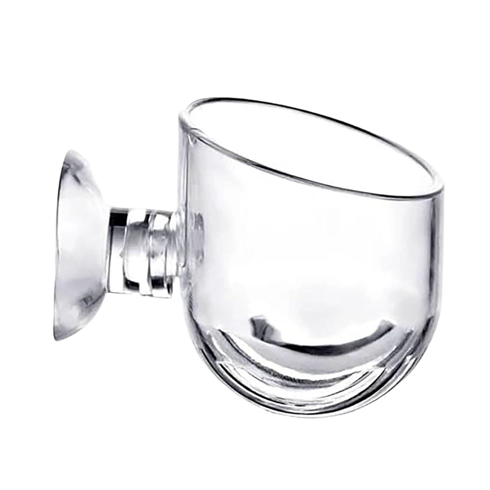 Aquarium Plant Holder Cup, Crystal Glass Aquatic Plant Pot with Suction ...