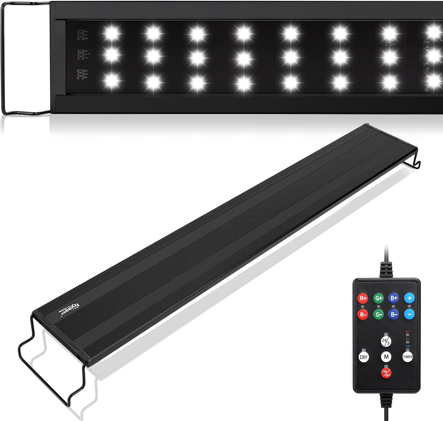 Aquarium Plant Light with Extendable Brackets for 32~37IN Tank, LED ...
