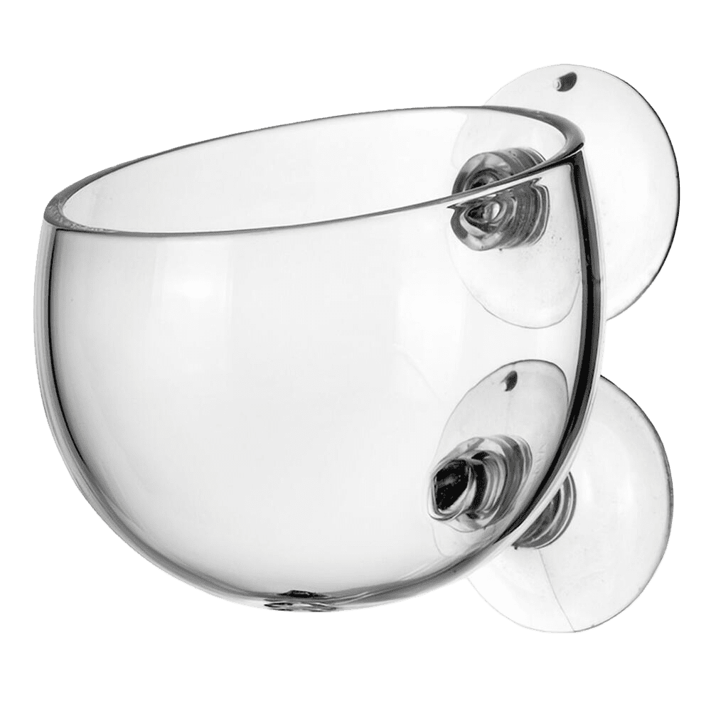 Aquarium Plant Pot, Glass Fish Tank Plants Holder - Aquarium Planter ...