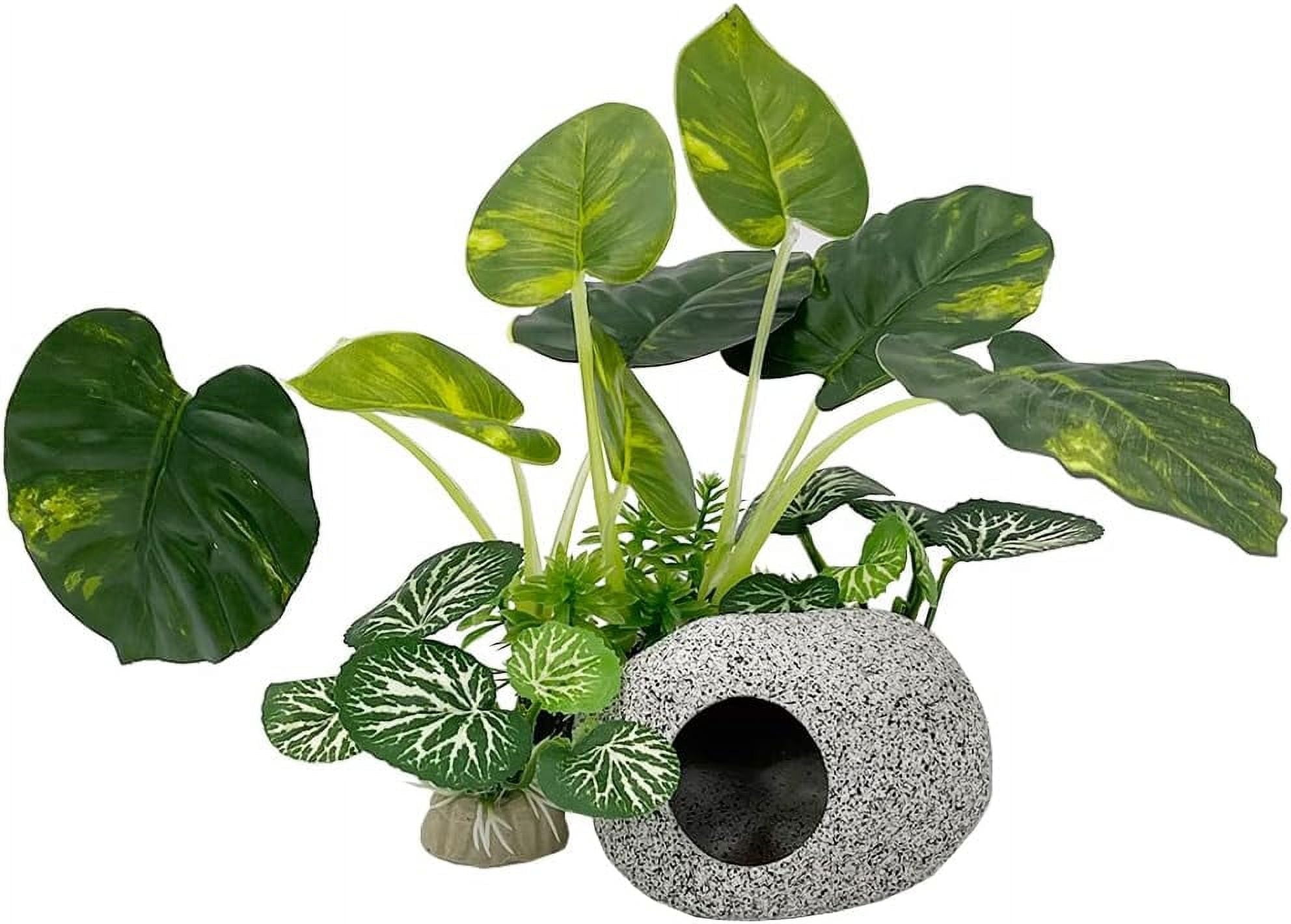 Aquarium Plants Fish Tank Decorations Plastic Artificial Plant Goldfish ...