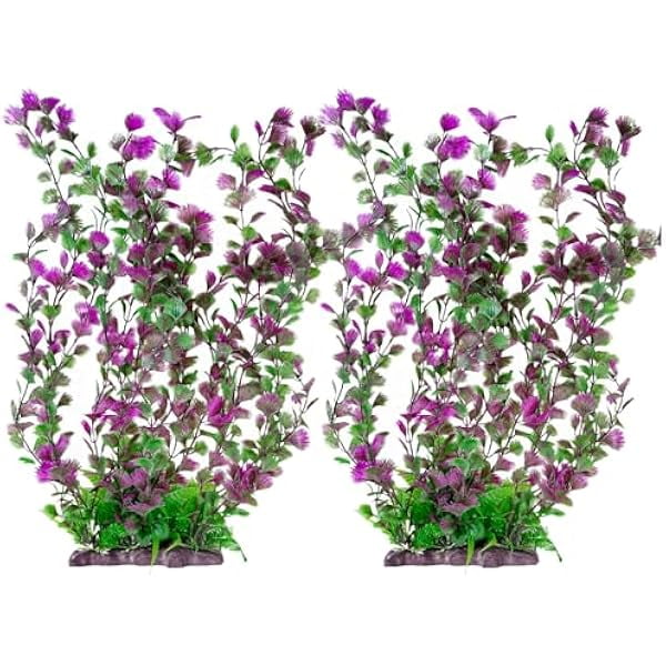 Aquarium Plastic Plants Aquarium Decor Artificial Fish Tank Plants,Tall ...