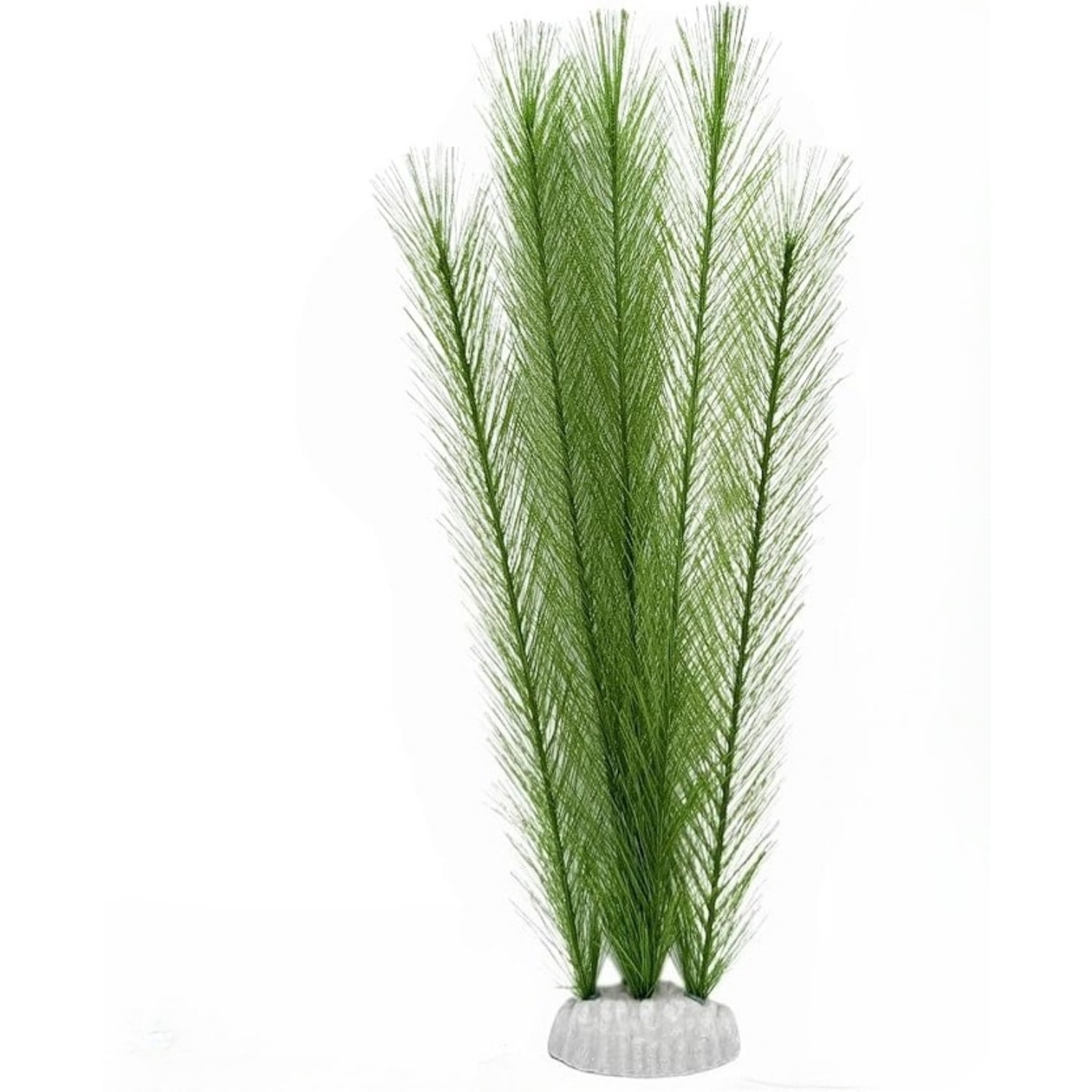 Aquarium Plastic Silk Plant Decorations Fish Tank Artificial Green ...
