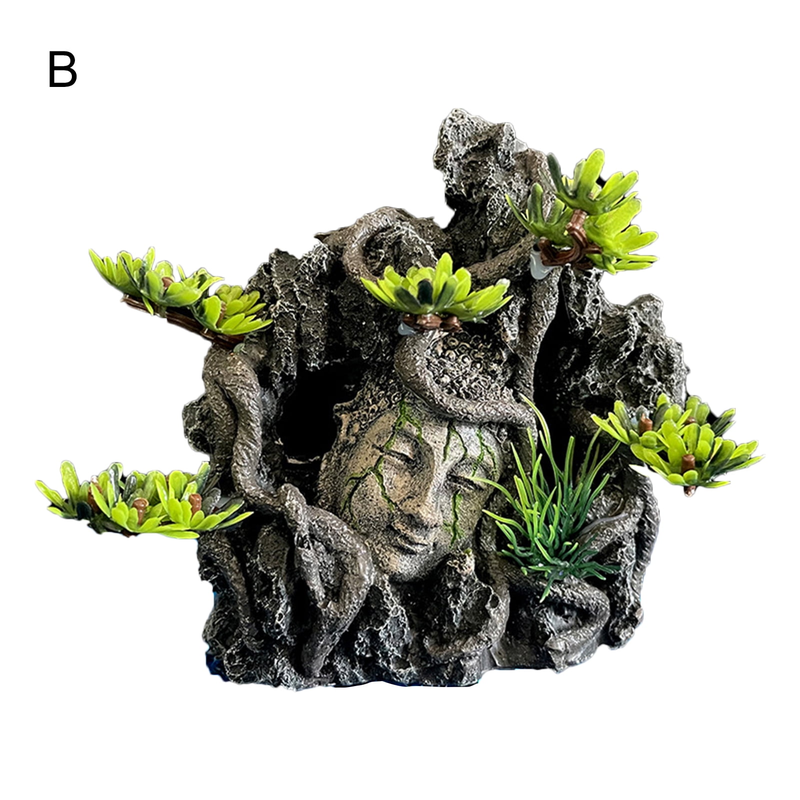 Aquarium Rockery Artificial Moss Landscaping Crafts Fish Tank ...