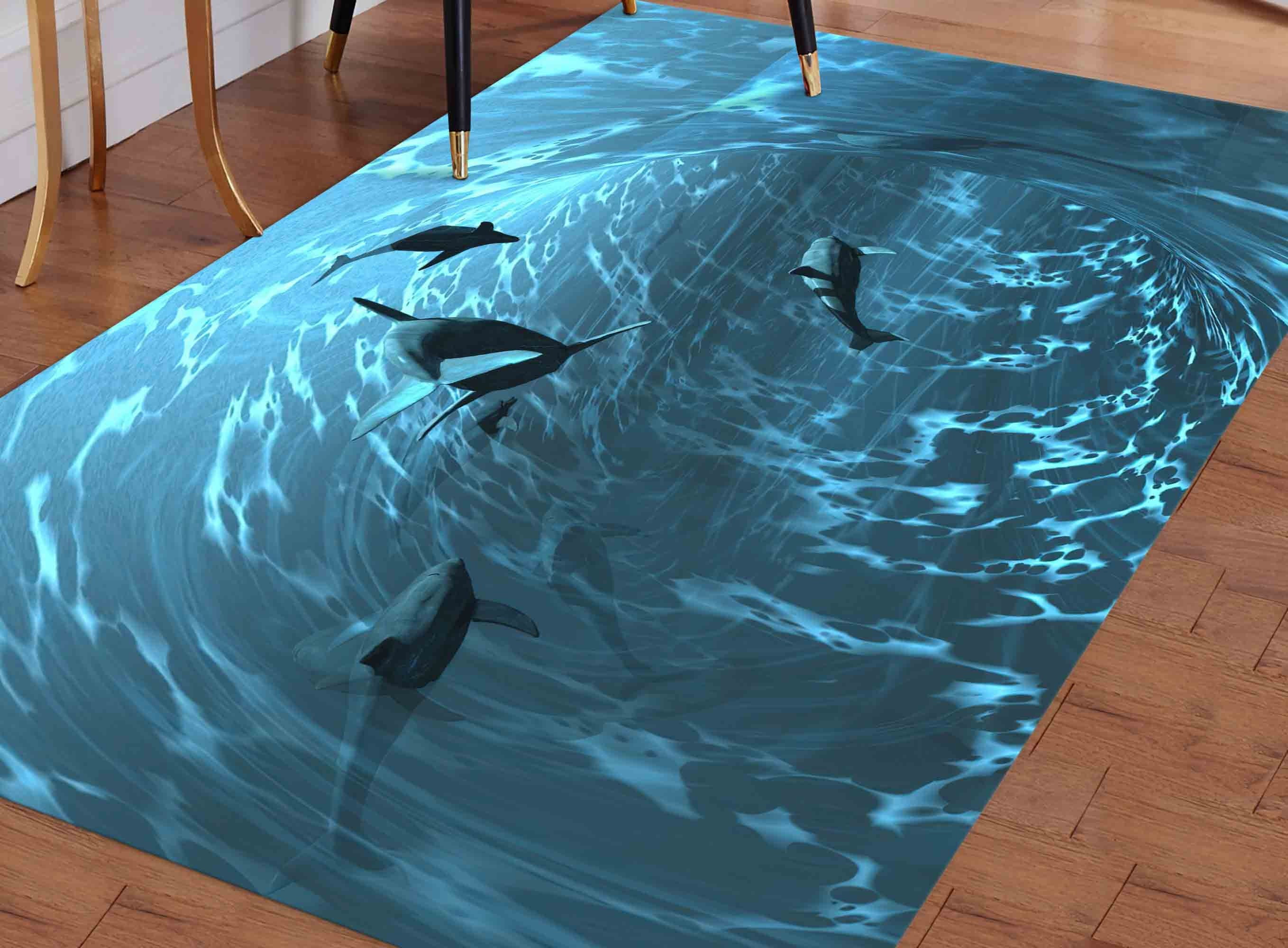 Aquarium Rug, Sea Landscape Rug, Fishes Rug, Underwater Rug, Animal Rug ...