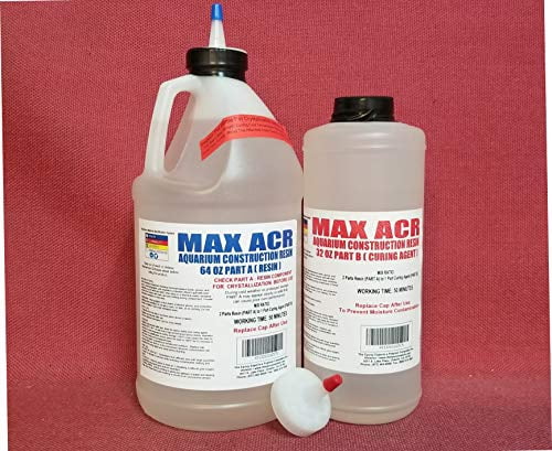 Aquarium Safe Epoxy Resin Fresh Or Saltwater Use -MAX ACR A/B 96 Ounce ...