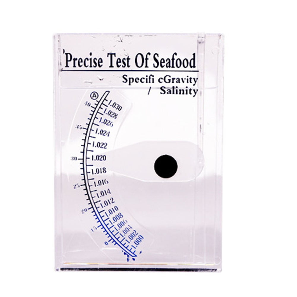 Aquarium Salinity Meter 0-43% Range Seawater Tester Acrylic Density ...