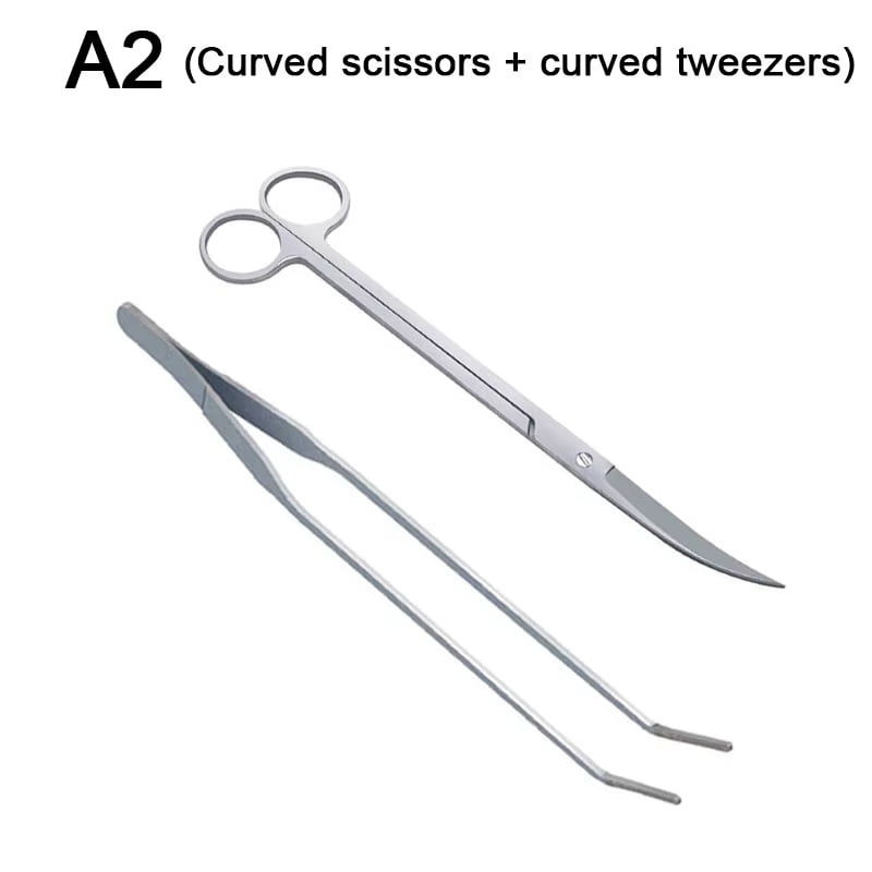 Aquarium Scissor Tools Set Wave Scissors Tweezers Plants Grass ...