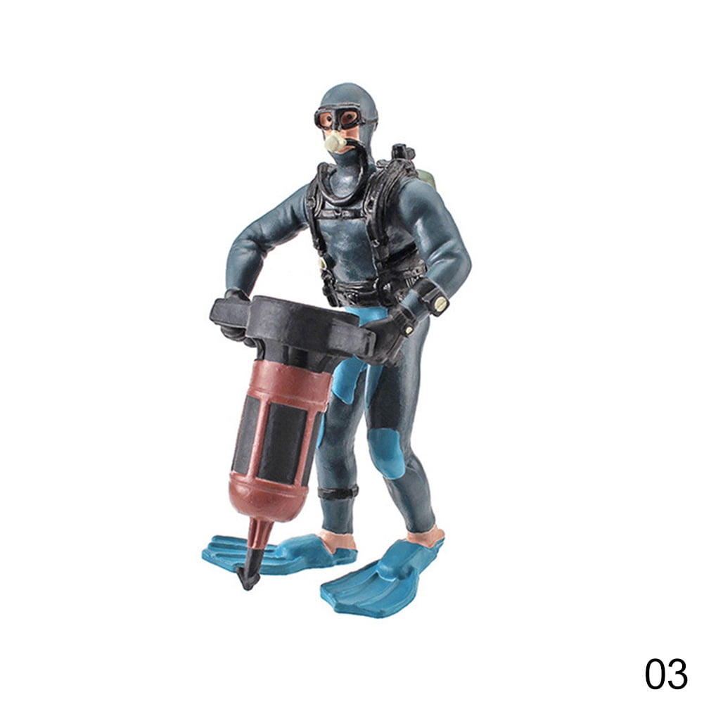 Aquarium Simulated Diver Miniature Diver Figure Diving Model Action ...
