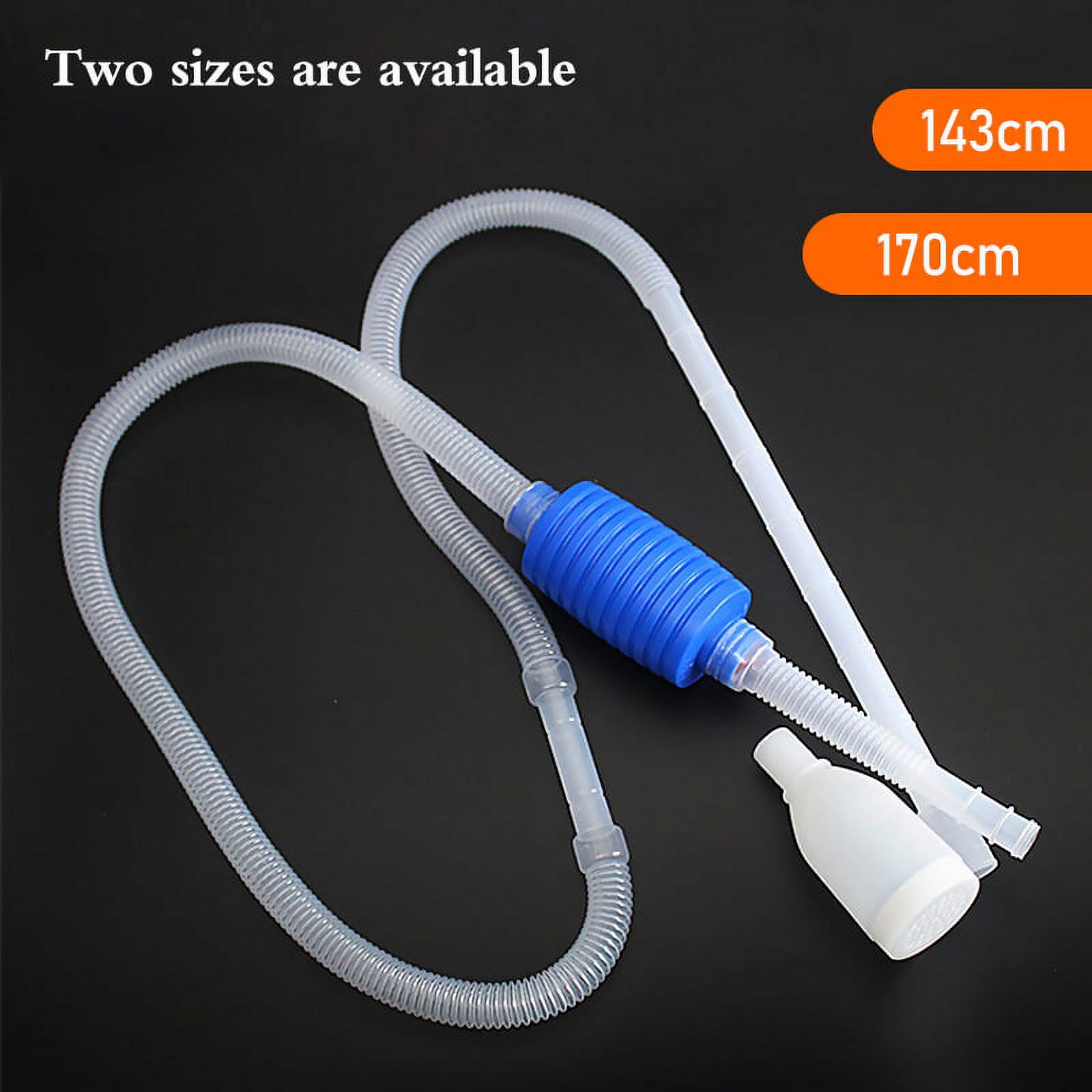 Aquarium Siphon Fish Tank Syphon Vacuum Cleaner Pump Semi-automatic ...