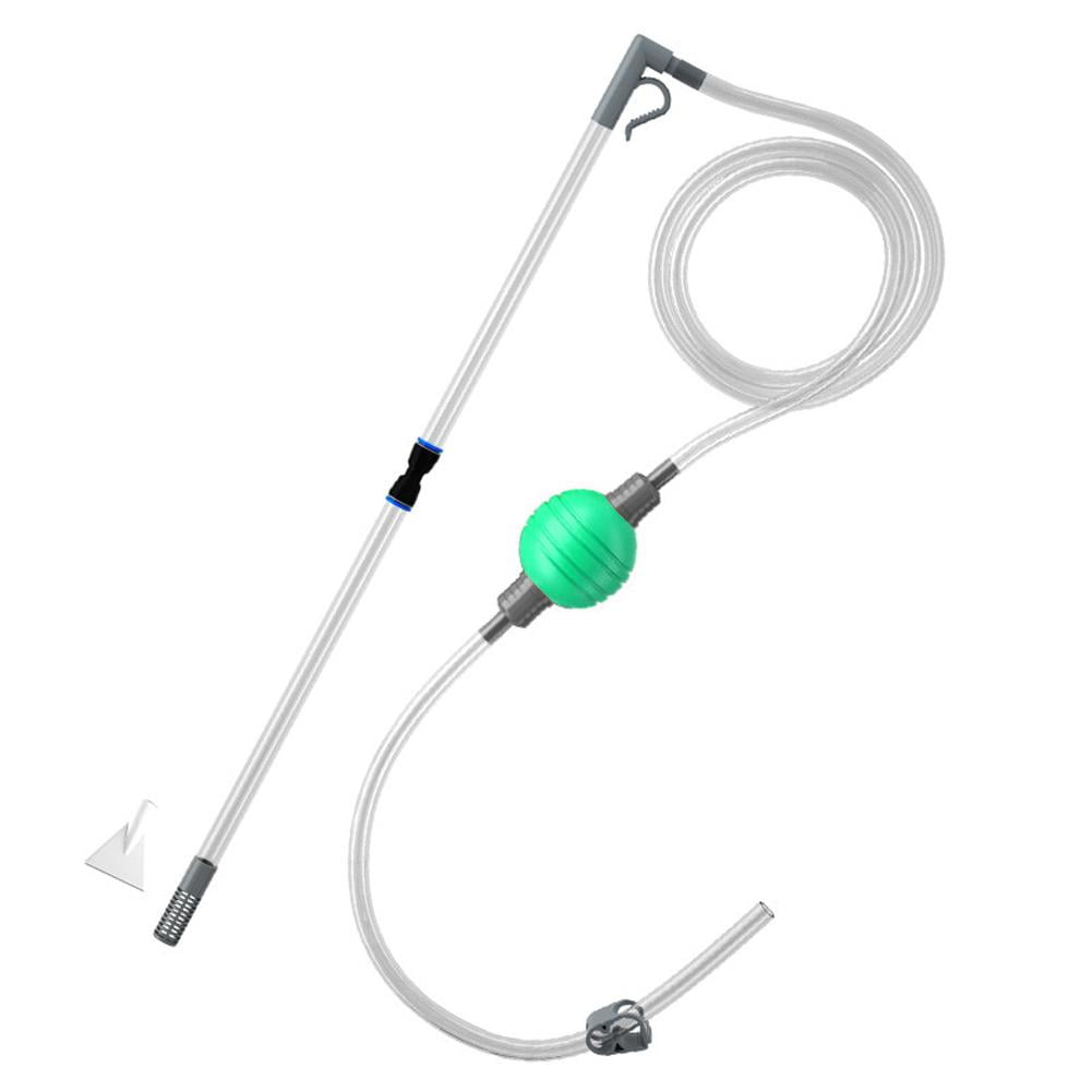 Aquarium Siphon Semi-auto Water Change Changer Fish Filter Tank Gravel ...