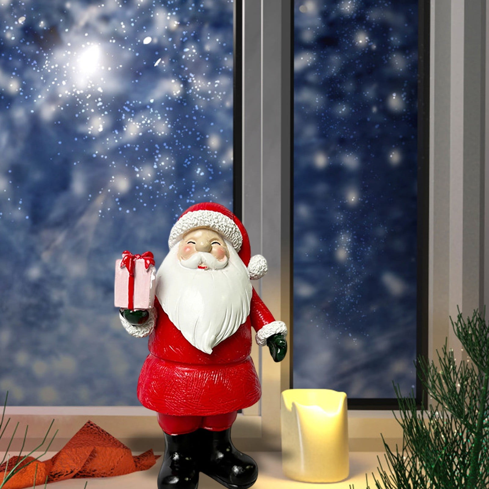 Aquarium Snowman Decorations - Fish Tank Christmas Tree Statue Holiday ...