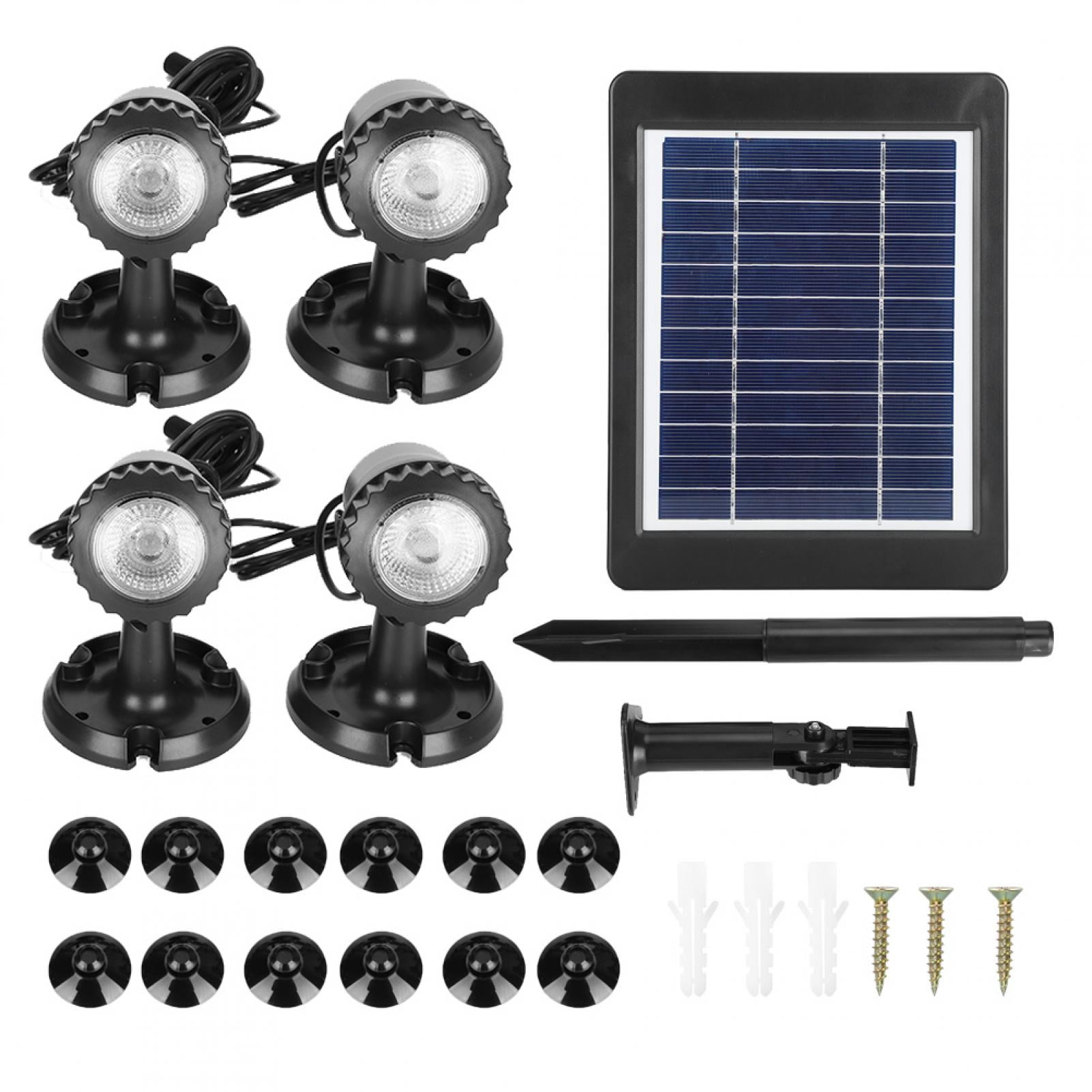 Aquarium Solar Charging Panel Fish Tanks Projection Light for Courtyard ...