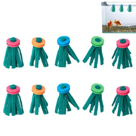 Aquarium Spawning Mop Floating Fish Breeding Mat - Reusable Foam ...