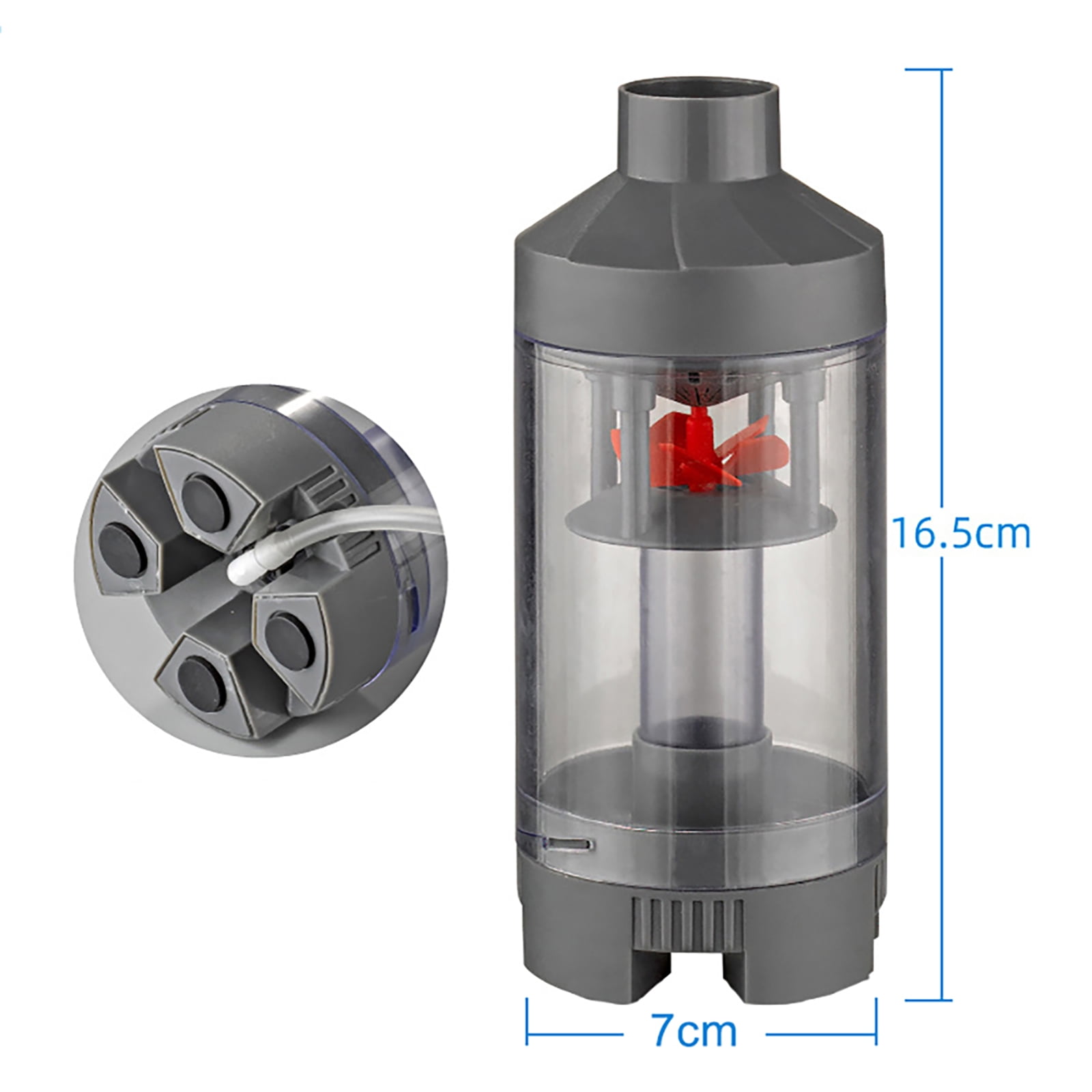 Aquarium Sponge Filter, Submersible Fish Tank Stool Suction Collector ...