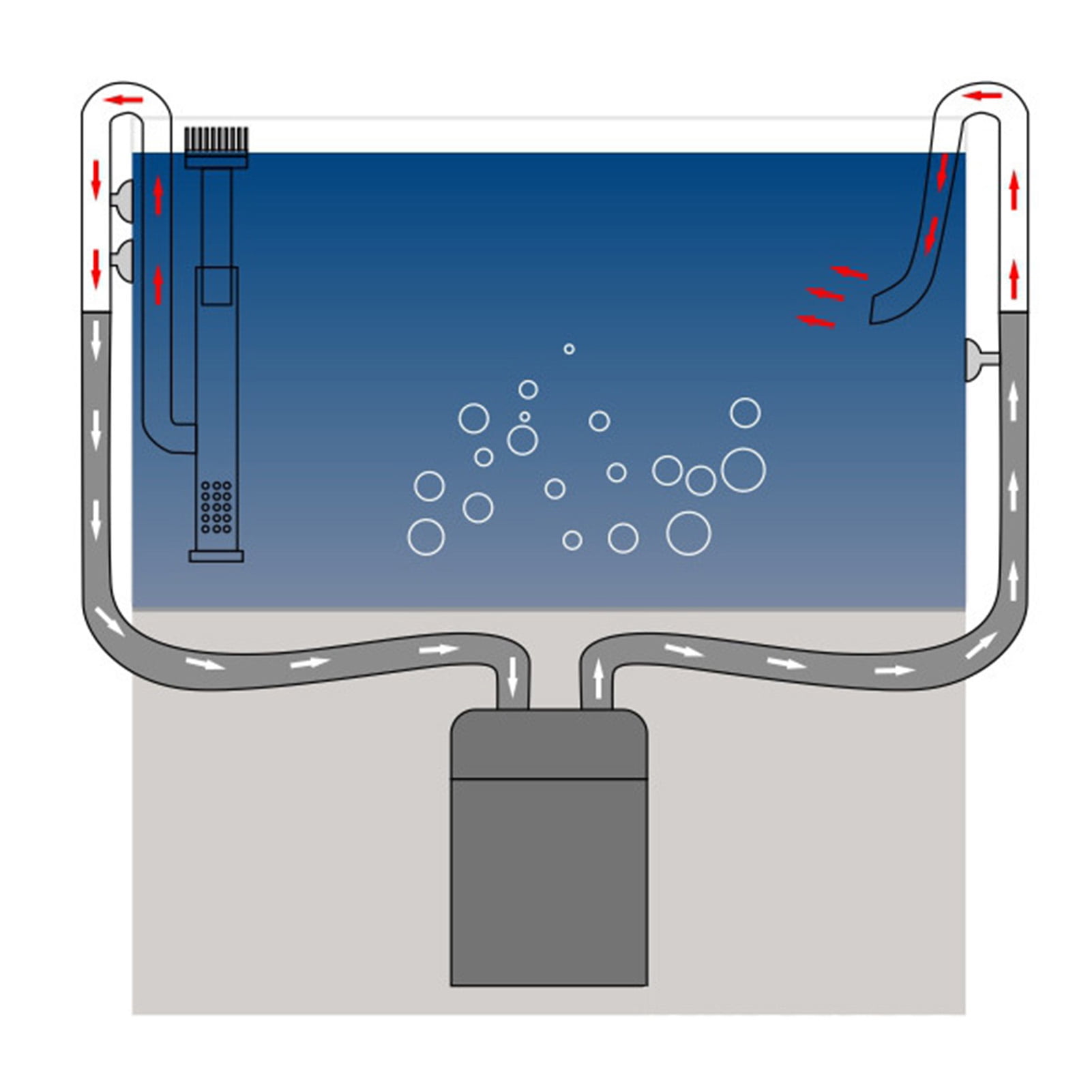 Aquarium Surface Skimmer Set, Efficient Scum Removal Water Flow Control ...