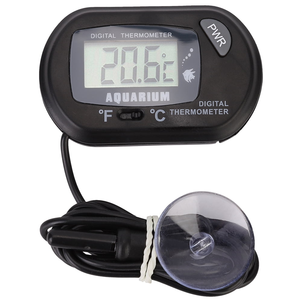Aquarium Temperature Thermometer, Digital LCD Screen Fish Tank Water ...