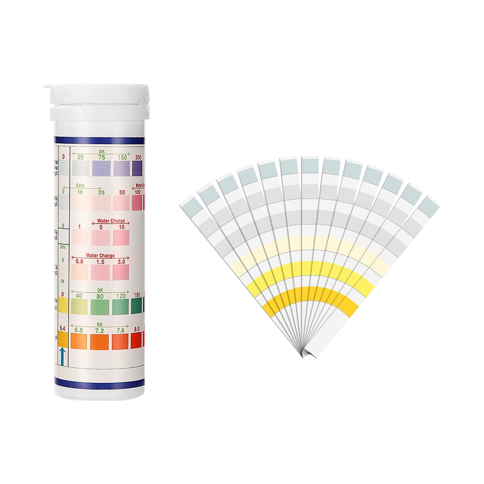 Aquarium Test Strips, 30 Strips Fish Tank Test Kit for Testing ...