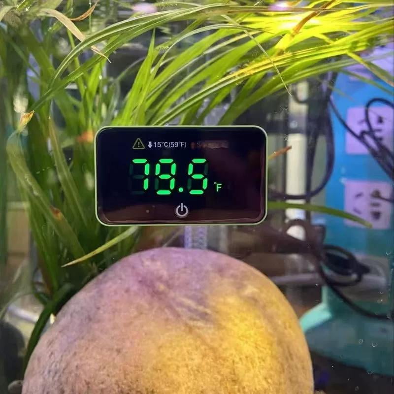Aquarium Thermometer, Digital Fish Tank Water Temperature Monitor ...