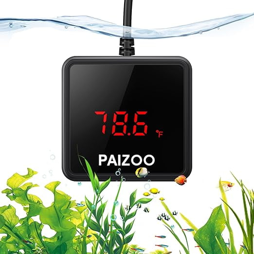 Aquarium Thermometer, LED Digital Thermometer for Fish Tank with USB ...