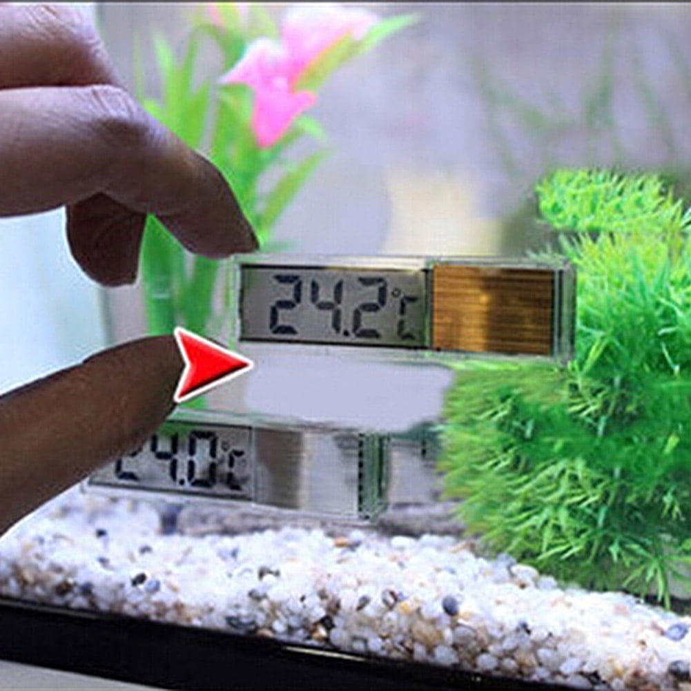 Aquarium Thermometer Meters LCD 3D Digital Electronic Temperature ...