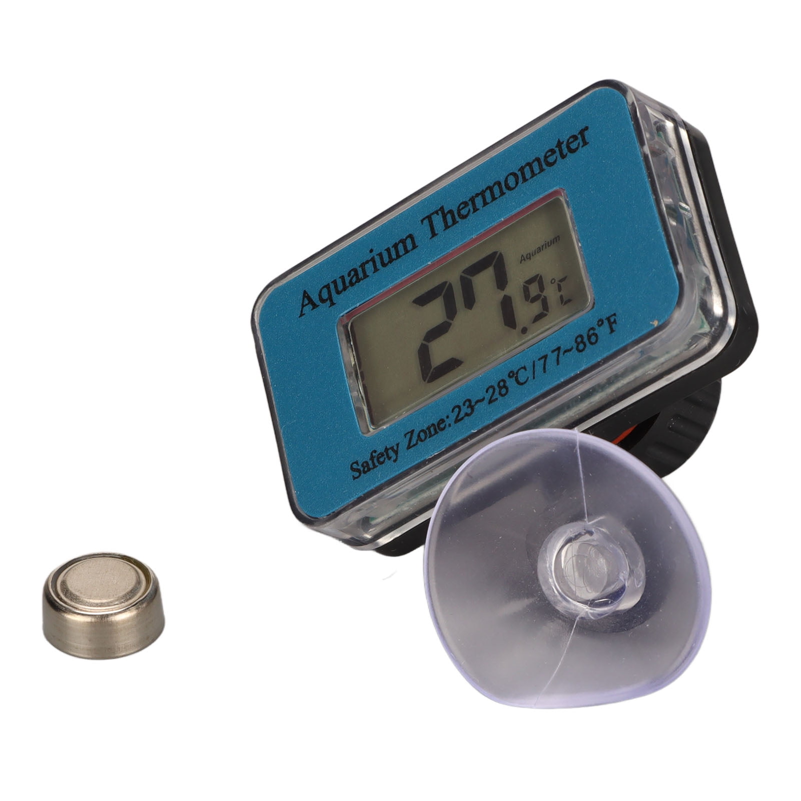 Aquarium Thermometer Waterproof Large LCD Display Cordless Design ...