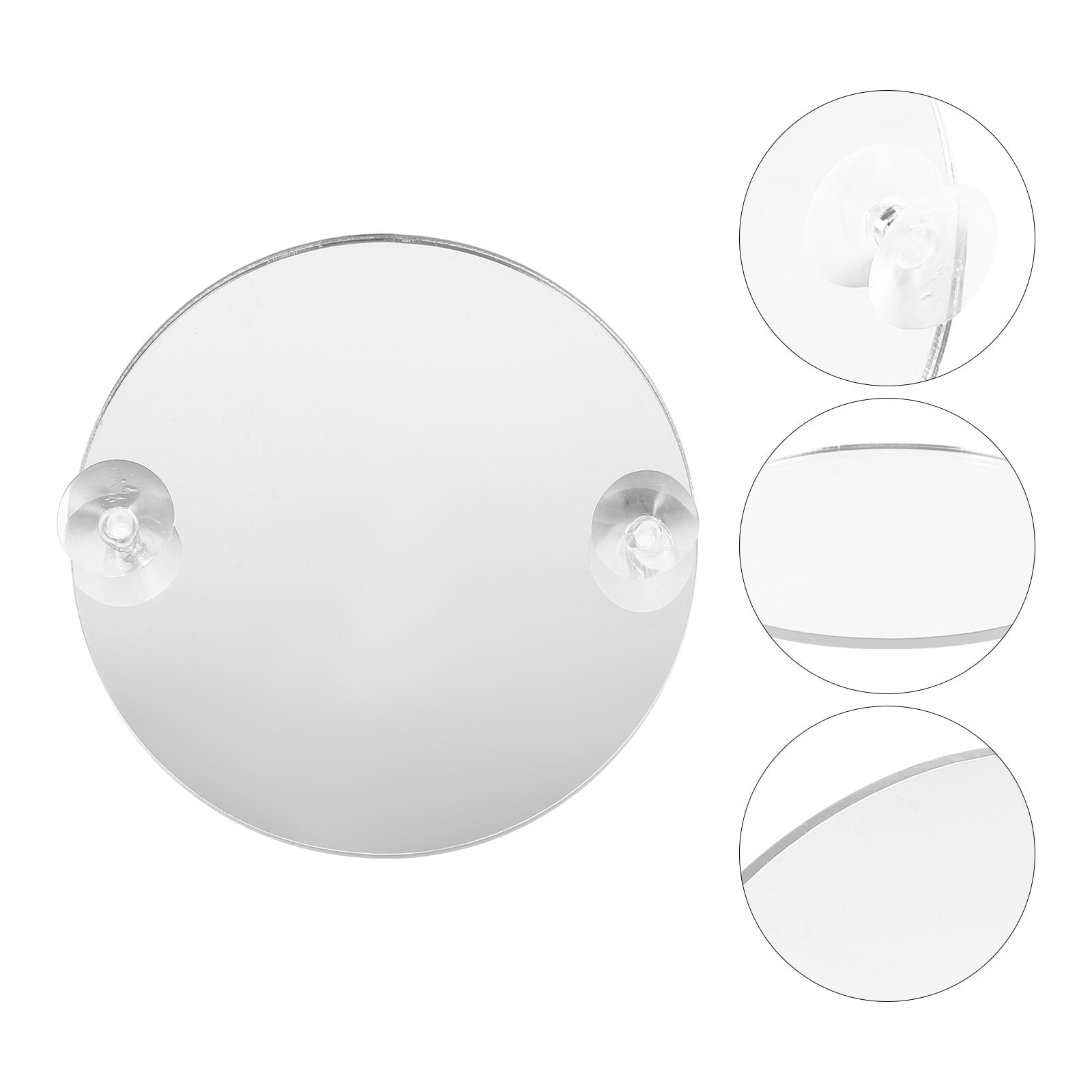 OUNONA Betta Fish Training Mirror Round Acrylic Exercise Mirror with ...