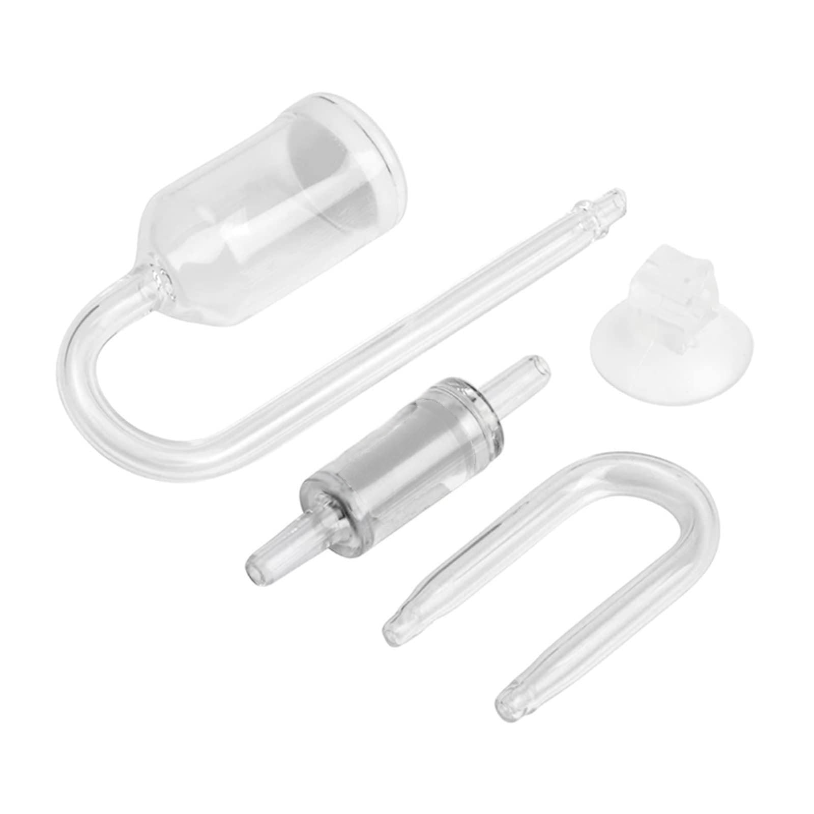Aquarium U‑Shape Glass CO2 Diffuser Quiet Bubbling Suction Cup Check ...