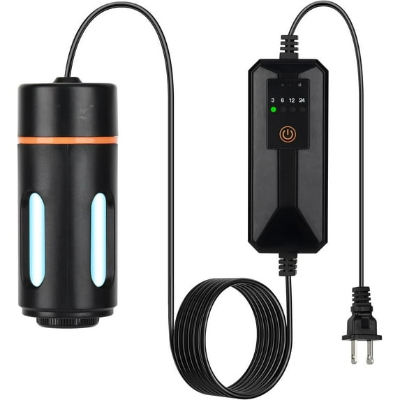 Aquarium U-V Light with Timer, 360? Protective Shield Clean Light for ...