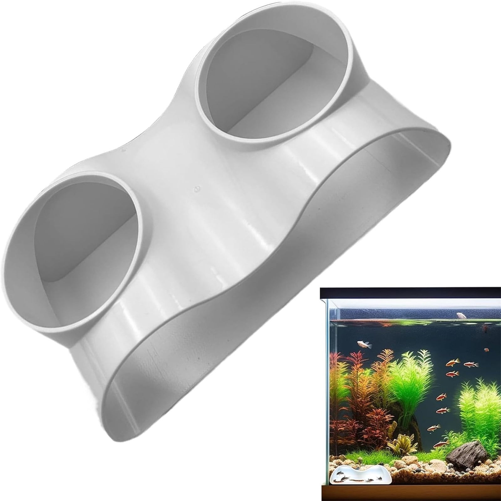 Aquarium Underground Tunnel Fish Cave Hideout For Catfish Reptiles ...