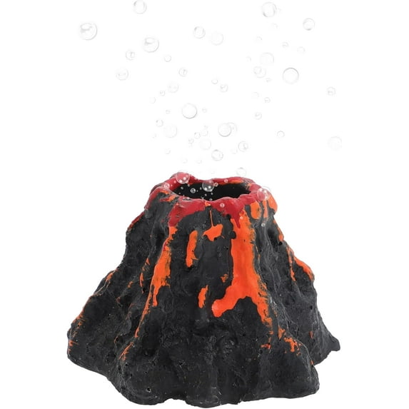 Aquarium Volcano Ornament, Mini Resin Volcanic Decor, Realistic ...