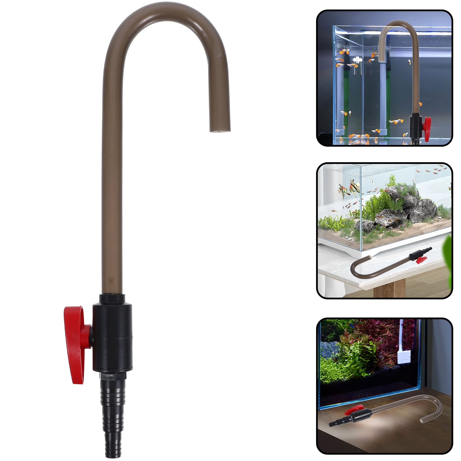 FRCOLOR Fish Tank Water Changer Assorted Color Plastic Easy to Use for ...