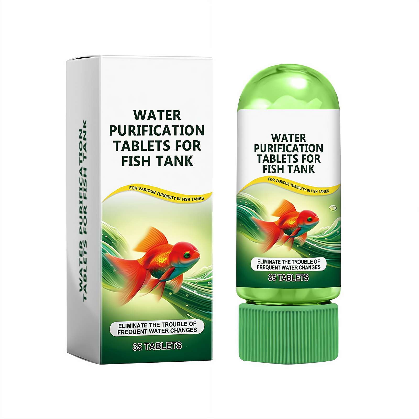 Aquarium Water Clarifier Tablets, Fast-Acting Water Purification for ...