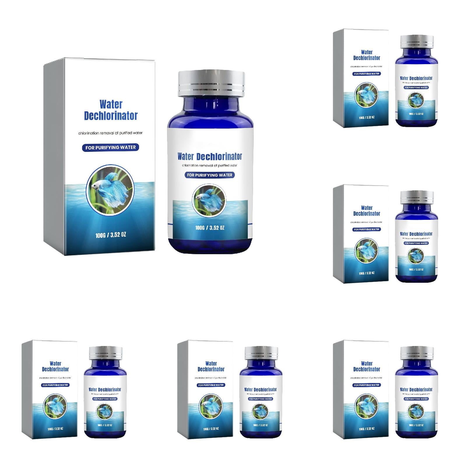 Aquarium Water Dechlorinator Tablets Fast Acting Remover For Fish Tank ...