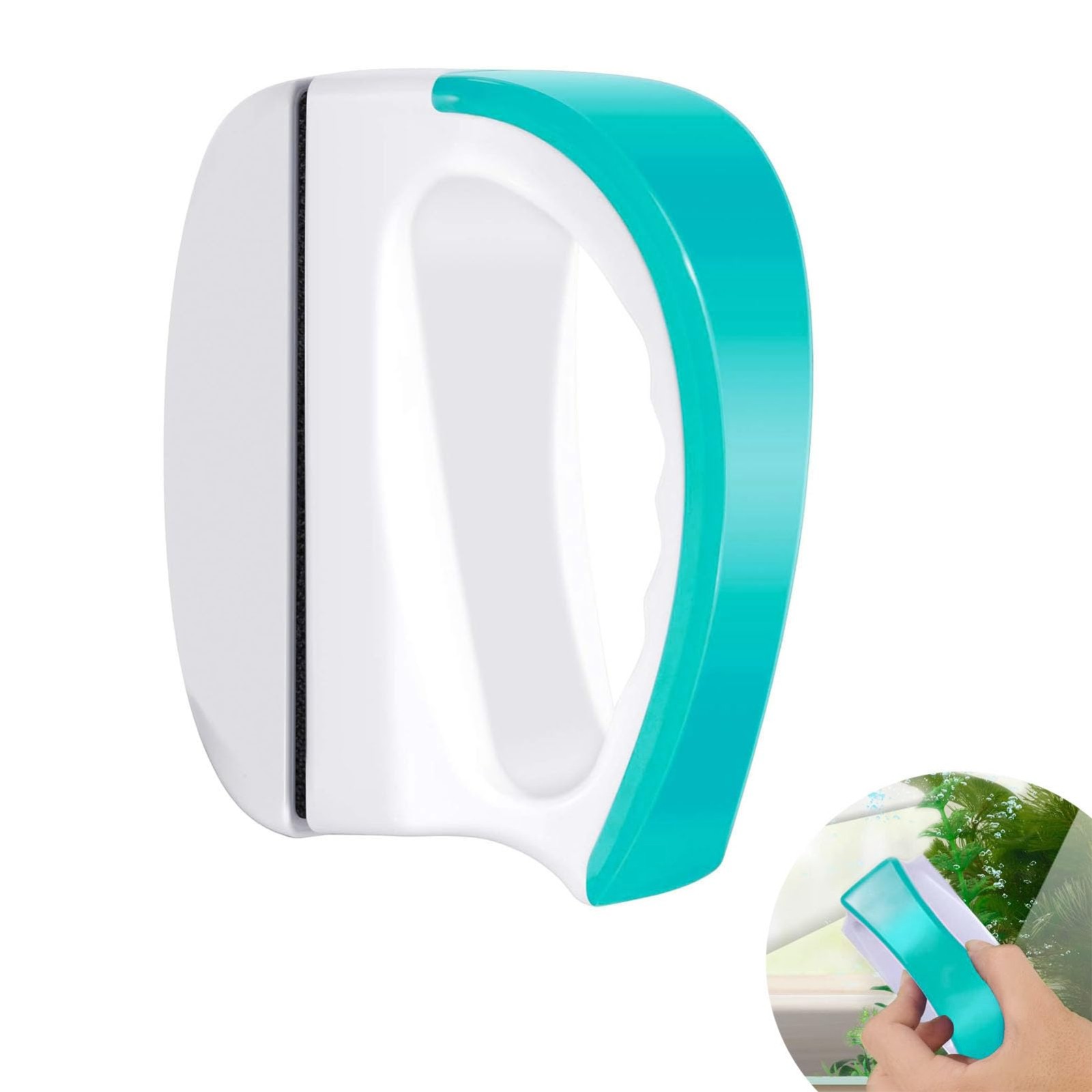 Aquarium Window Cleaning Double Side Glass Wiper Brush Aquarium Fish ...