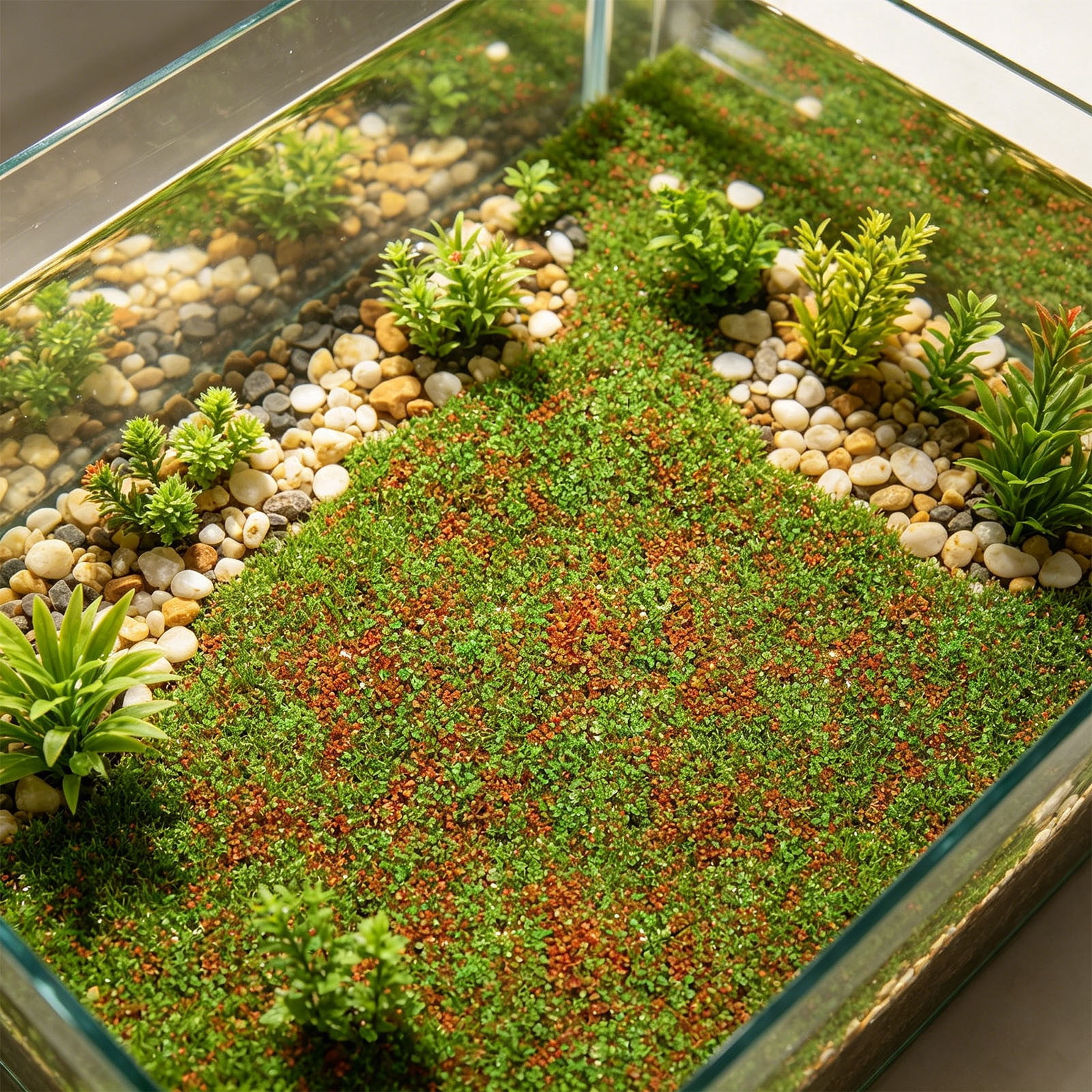 Aquarium Grass Mat Substrate For Aquatic Plants Artificial Green Grass ...