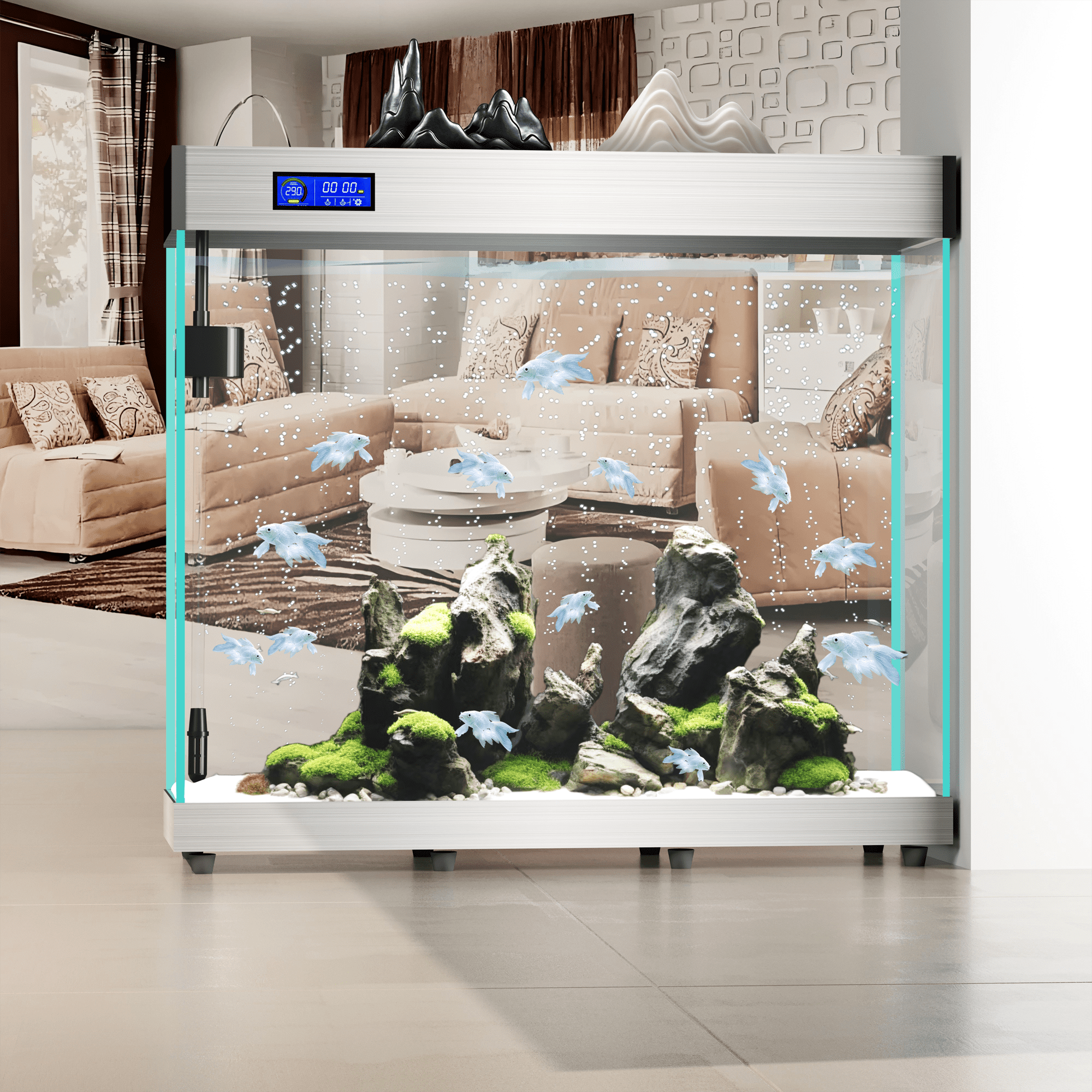 Aquarium kit No need to change water can be used as a screen partition ...